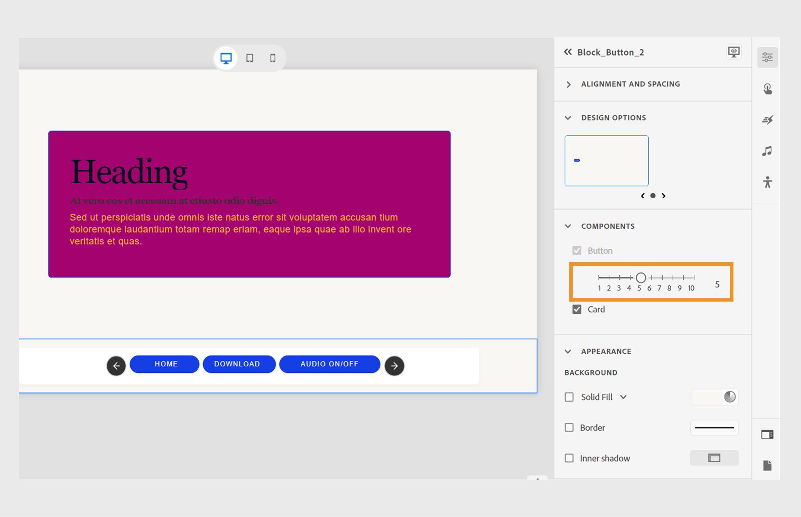 Adding a button component to an Adobe Captivate project Adding a button component to an Adobe Captivate project
